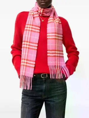 Burberry Narrow Check Cashmere Scarf