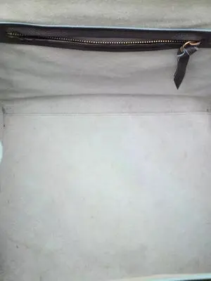 Celine 2016 Medium Leather Phantom Luggage Tote Bag - Grey