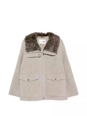 MANZONI 24 Herringbone-weave Jacket - Neutrals