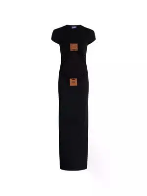 JEAN PAUL GAULTIER Draped Maxi Dress - Black