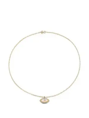 SYDNEY EVAN Evil Eye Opal And Diamond Necklace