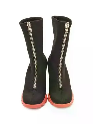 Alexander McQueen Zip-front Ankle Boots - Black
