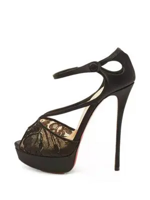 CHRISTIAN LOUBOUTIN Lace Platform Sandals