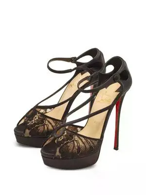 CHRISTIAN LOUBOUTIN Lace Platform Sandals