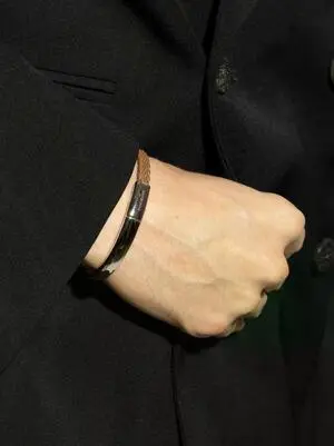 FERRAGAMO Gancini Braided-leather Bracelet