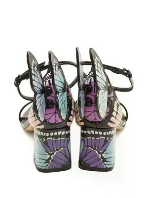 SOPHIA WEBSTER Evangeline Leather Ankle-strap Sandals