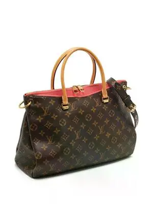 LOUIS VUITTON Pallas Monogram Tote Bag - Brown