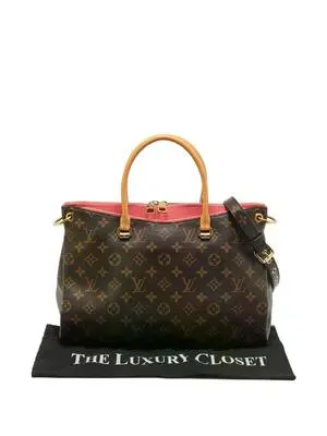 LOUIS VUITTON Pallas Monogram Tote Bag - Brown