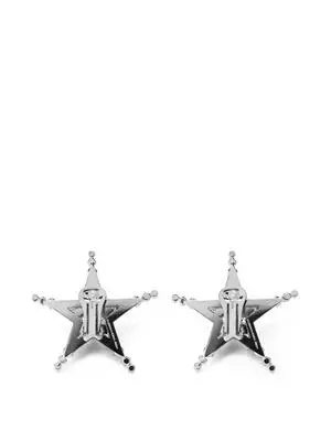 Alessandra Rich Crystal-embellished Star-shaped Earrings