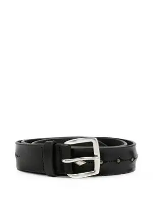 Orciani Studded Leather Belt - Black