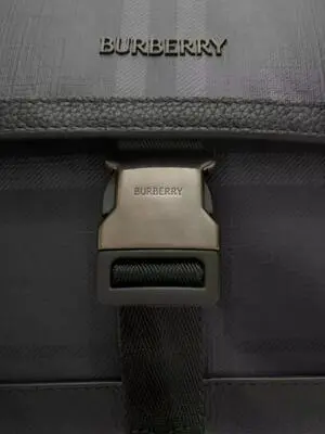 Burberry Small City Check Clip Messenger Bag