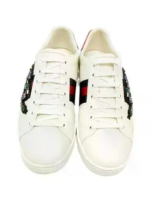 Gucci Web Accent Crystal-embellished Sneakers