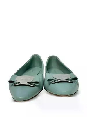 FERRAGAMO Lambskin Vara Bow Ballet Flats