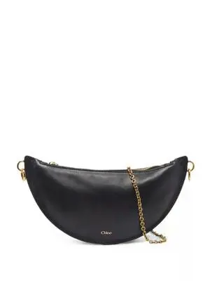 Chloé Mini Icons Half Moon Shoulder Bag - Black