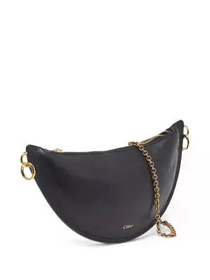 Chloé Mini Icons Half Moon Shoulder Bag - Black