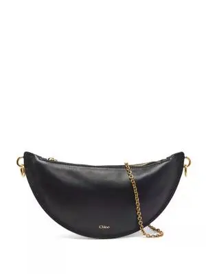 Chloé Mini Icons Half Moon Shoulder Bag - Black