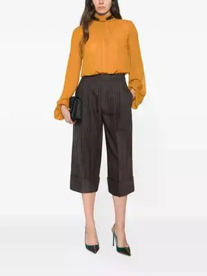 Elisabetta Franchi Tone Hardware High Neck Blouse