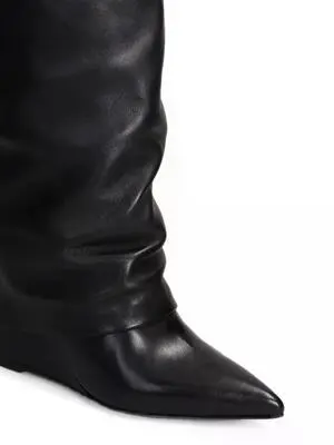 THE SELLER Pointed-toe Wedge Boots - Black
