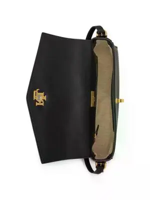 Ralph Lauren Logo-plaque Leather Shoulder Bag