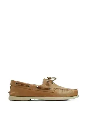 FORTELA X Sperry 2-eye Leather Boat Shoes - Brown