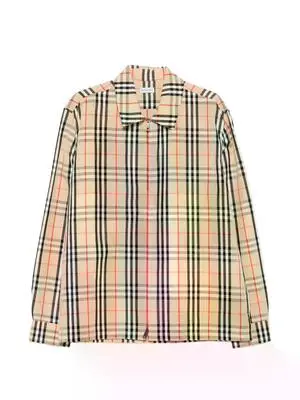 Burberry Check-pattern Zip-fastening Overshirt
