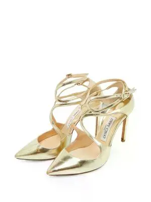 JIMMY CHOO Lancer -tone Double Ankle-strap Stiletto Sandals