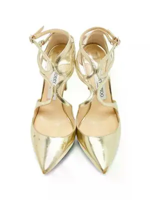 JIMMY CHOO Lancer -tone Double Ankle-strap Stiletto Sandals