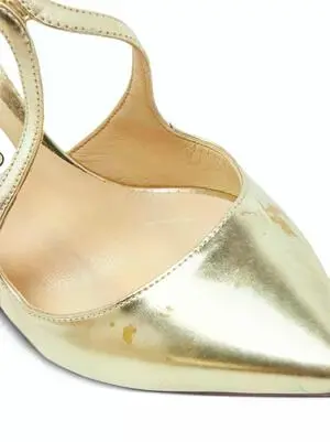 JIMMY CHOO Lancer -tone Double Ankle-strap Stiletto Sandals