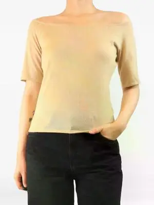Ralph Lauren Beige Off-shoulder Knit Top - Neutrals
