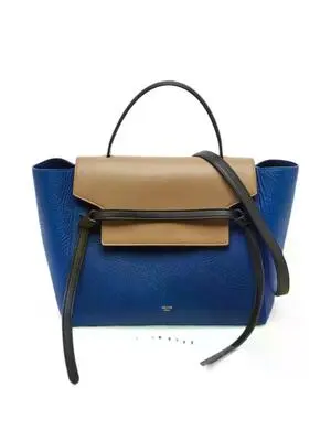 Celine 2015 Mini Belt Leather Tote Bag - Blue