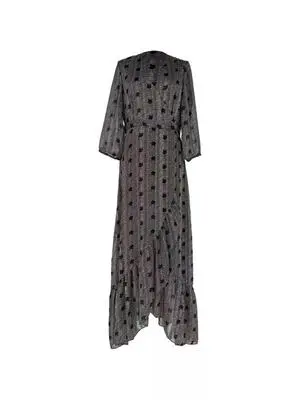 Ba&sh Printed Wrap Maxi Dress