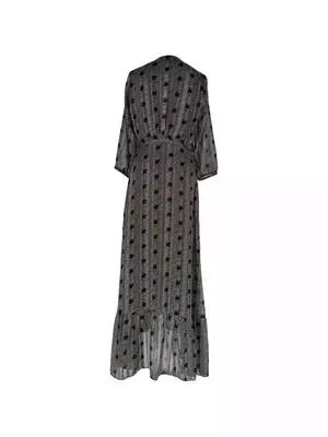 Ba&sh Printed Wrap Maxi Dress