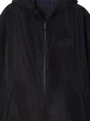 Burberry Reversible Hooded Jacket With Zip Fastening