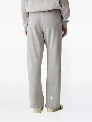 Adidas By Stella Mccartney Straight-leg French Terry Trousers - Grey