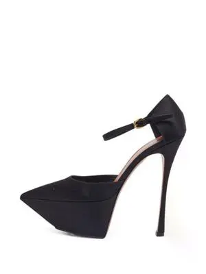Amina Muaddi Yigit Platform Pumps