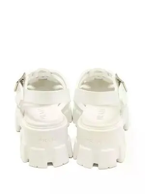 Prada Monolith Platform Sandals - White