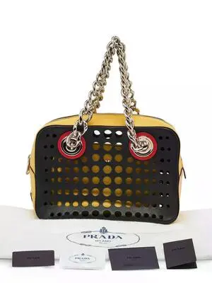 Prada Perforated Shoulder Bag