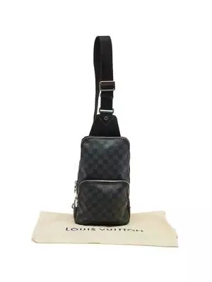 LOUIS VUITTON Damier Graphite Avenue Backpack - Black
