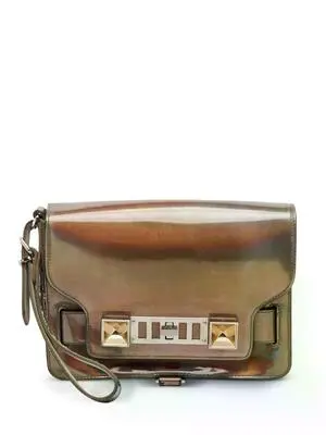 Proenza Schouler Medium Ps11 Metallic Holographic Clutch Bag