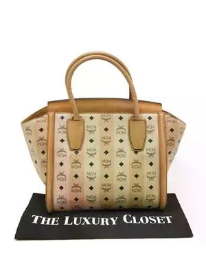 Mcm Visetos Monogram Tote Bag