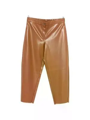 Marina Rinaldi Pagina Elasticated-waistband Cropped Trousers - Brown