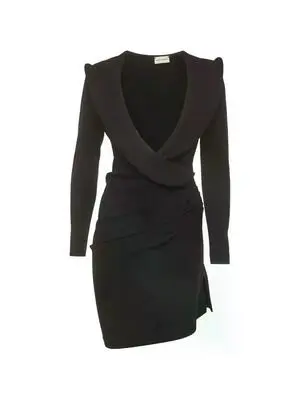 Magda Butrym Mini Ruched Wrap-effect Dress
