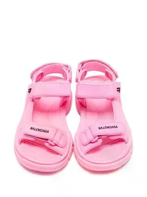 Balenciaga Tourist Touch-strap Sandals - Pink