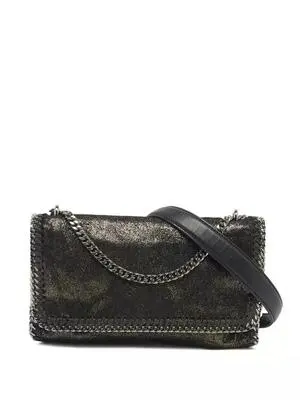 Stella McCartney Stella McCartney Falabella Chain-Trim Crossbody Bag Black