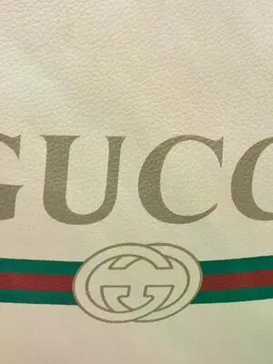 Gucci Logo Print Clutch Bag
