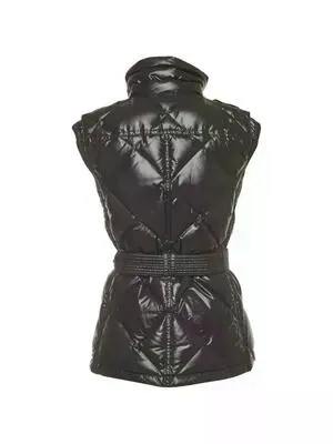 Burberry Diamond-quilted Belted Vest
