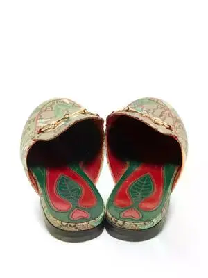 Gucci Princetown Horsebit Detail Mules - Neutrals