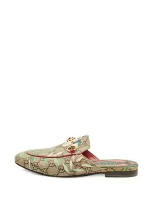 Gucci Princetown Horsebit Detail Mules - Neutrals