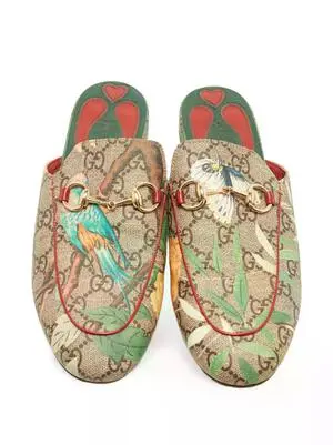 Gucci Princetown Horsebit Detail Mules - Neutrals