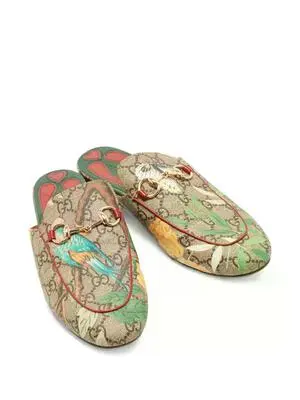 Gucci Princetown Horsebit Detail Mules - Neutrals
